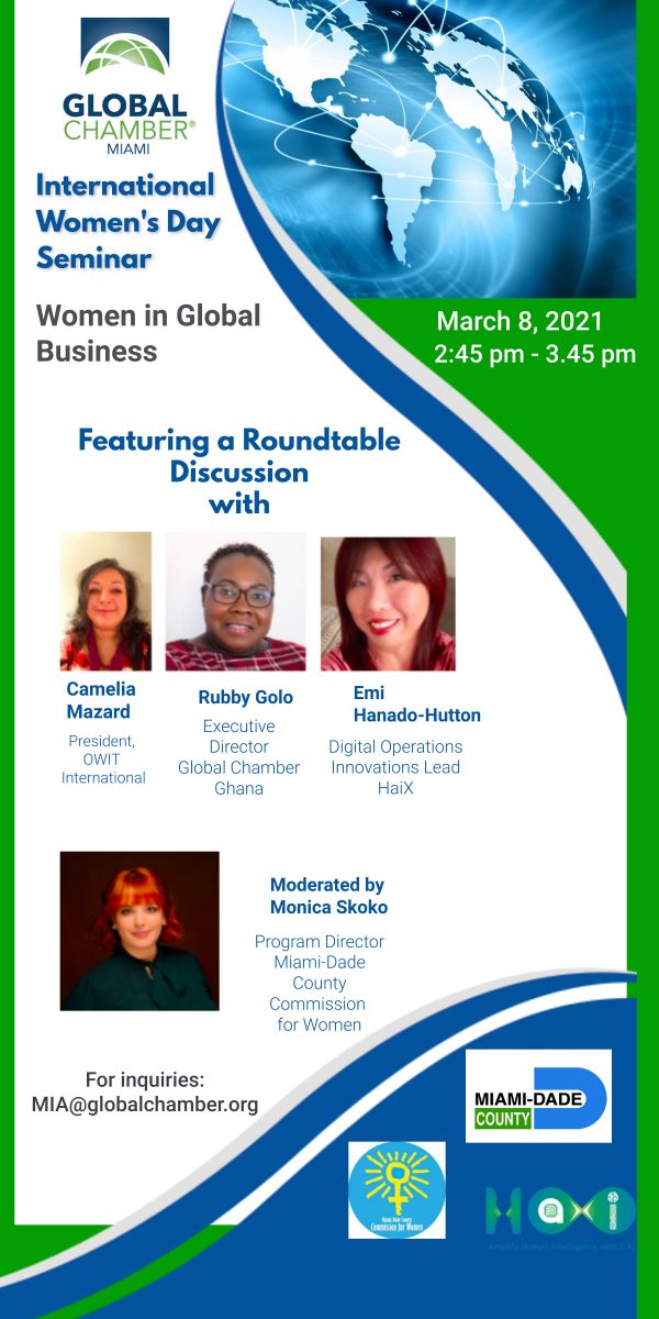 Global Chamber Miami International Women’s Day – OWIT International